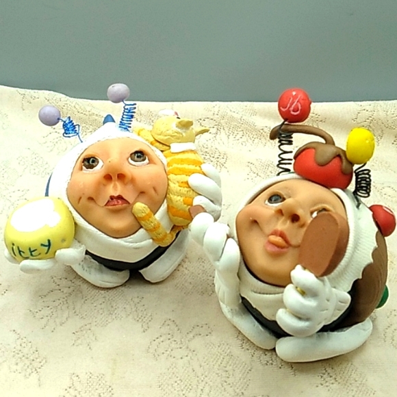 Jiggerbugs | Accents | Jiggerbugs Clay Figurines By Susan Newman Set Of ...